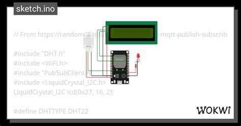 Mqttesp32 Testdhto Wokwi Esp32 Stm32 Arduino Simulator