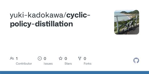 Github Yuki Kadokawa Cyclic Policy Distillation