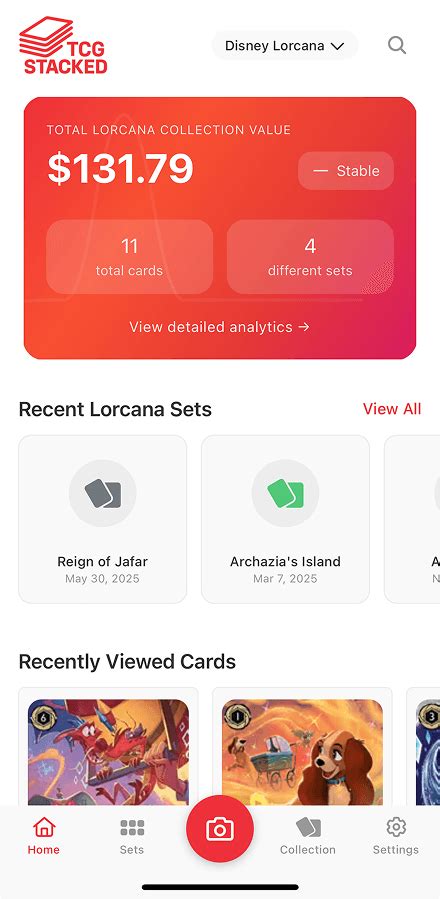 Disney Lorcana Mobile App Tcg Stacked