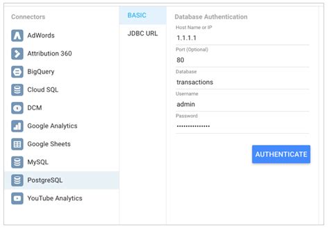 The New Google Data Studio PostgreSQL Connector