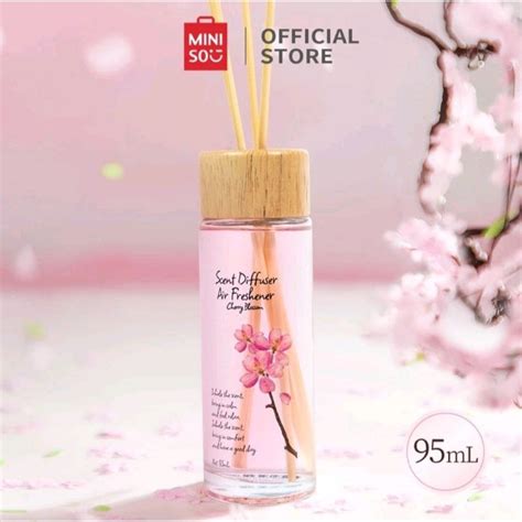 Jual Official Bali Miniso Reed Diffuser Sakura Aroma 95ml Aromatherapy Bunga Difuser Rose