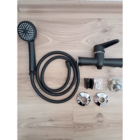 Черен матов смесител за душ кабина Emag Bg