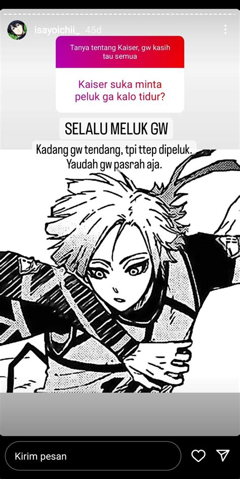Rine Au On 📌 On Twitter Blue Lock Au Kaiser X Isagi Kaisagi Au Isagi Open Qna Buat