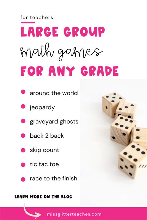 5 Easy Whole Group Math Game Ideas Miss Glitter Teaches