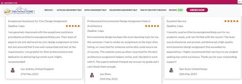 Client Testimonials Authentic Feedback On Architecture Assignment Help By Architecture