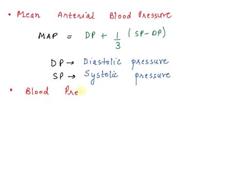 Solved 20 Define Pulse Pressure And Provide The Formula For Mean