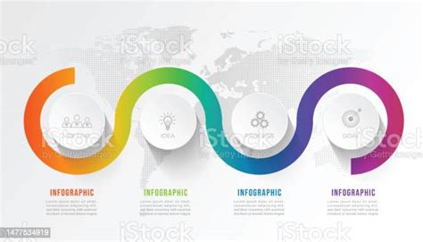 비즈니스 인포 그래픽 서클은 프리젠 테이션을위한 네 가지 옵션 프로세스 또는 단계를 형성합니다 프리젠 테이션 워크 플로우 레이아웃 배너 및 웹 디자인에 사용할 수 있습니다