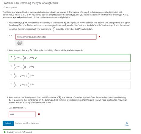 Solved Problem Determining The Type Of A Lightbulb Chegg