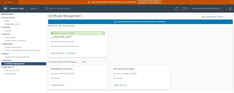 How To Replace VCenter Self Signed Certificate AventisTech