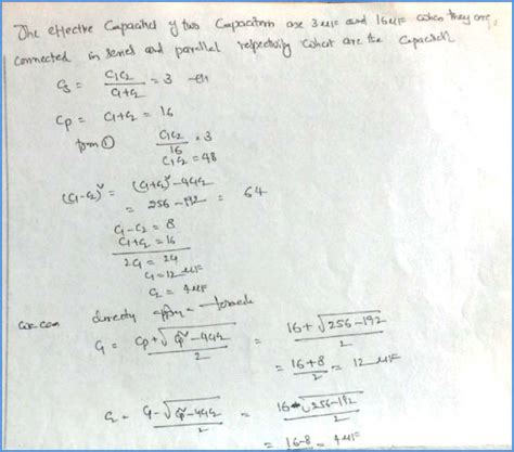 Capacitors In Series And Parallel With Problems And Solutions Iit Jee
