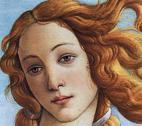 The Birth Of Venus Print Close Up By Sandro Botticelli Italian