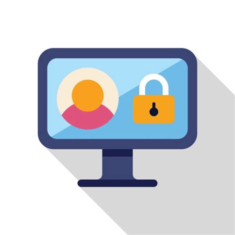Secure Login System Protecting User Profile Vector Image