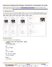 Exercises Responsive Design Transitions Animations Grids Course Hero