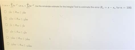 Solved Let S K Ke K Let Sn K Nke K Use The Chegg Com