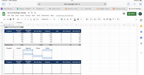 Finanzas Excel Vba Sql Y Algo Más Matemática Financiera Maximizar El Vpn De Un