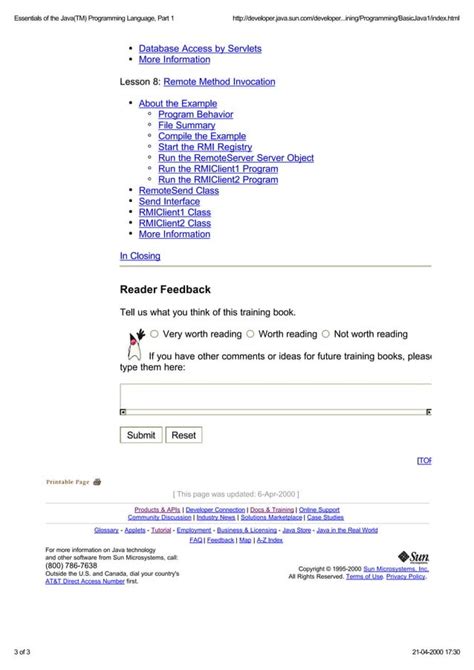 Ebook Pdf Java Programming Language Basics Pdf
