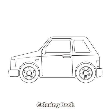 색칠하기 책 자동차 교육 게임 벡터 프리미엄 벡터