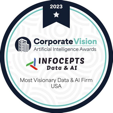 infocepts named most visionary data and ai firm at the corporate vision ai awards infocepts data