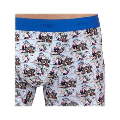 Mey Herren Shorty Popeye Comic Print Aus Bio Baumwolle Avocadostore Herrenunterwäsche