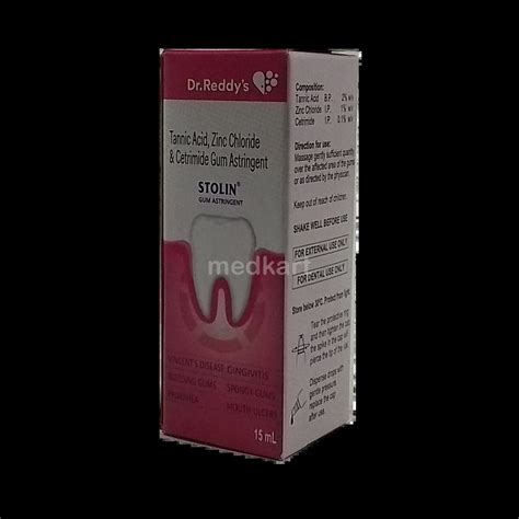 Stolin Gum Astringent 15 Ml View Price Combination And Alternatives Medkart