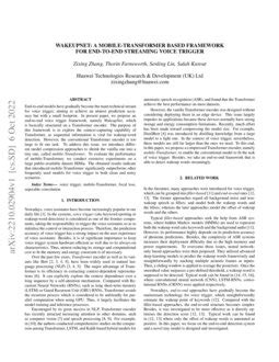 WakeUpNet A Mobile Transformer Based Framework For End To End