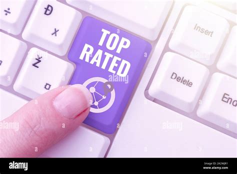 Handwriting Text Top Rated Word Written On The High Amount Of A Charge