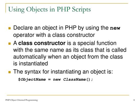 Ppt Developing Object Oriented Php Powerpoint Presentation Free Download Id505121