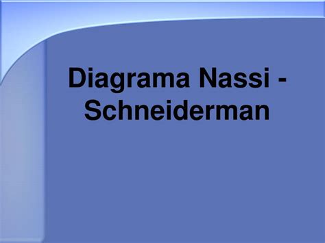Ppt Diagrama Nassi Schneiderman Powerpoint Presentation Free