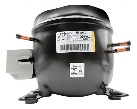 Motor Heladera Embraco 1 3 Hp Ffi 12 Hbk X R134a Comercial Repuestoya