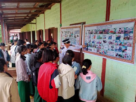 ပင်လုံမြို့ အမှတ် ၁ အခြေခံပညာအထက်တန်းကျောင်း၌ ယာဉ်စည်းကမ်း၊ လမ်းစည်းကမ်းထိန်းသိမ်ရေး