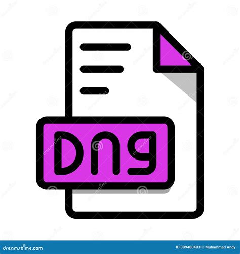 DNG File Format Icon Type File Extension Symbol Icons Stock Illustration Illustration Of