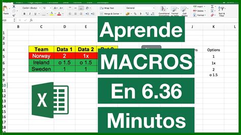 Aprende Macros En Excel En Menos De 7 Minutos Solo Excel Episodio 4 Youtube