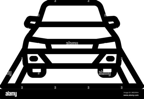 Car Highway Road Line Icon Vector Illustration Stock Vector Image And Art