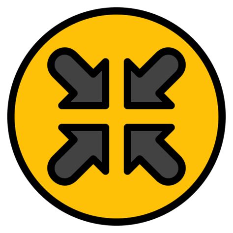 Minimize Generic Outline Color Icon