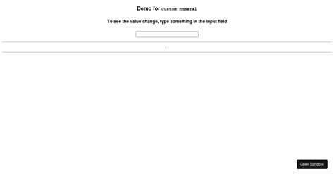 Custom Numeral Numer Format Forked Codesandbox