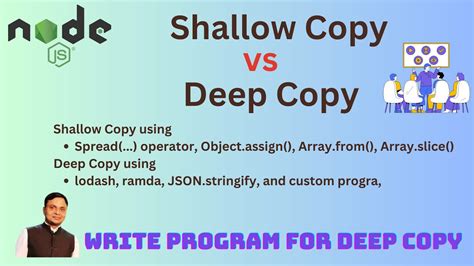 Shallow Copy Vs Deep Copy Reference Vs Copy Library And Program For