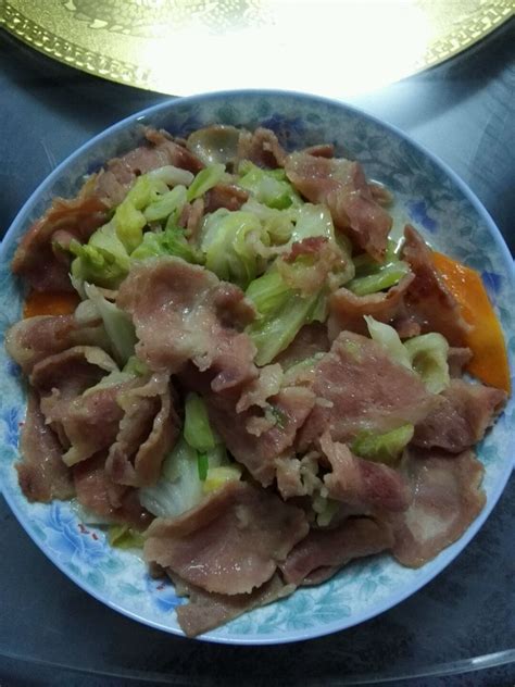 培根炒牛心菜的做法 图解培根炒牛心菜怎么做如何做好吃 培根炒牛心菜家常做法大全 lyshe1983 豆果美食