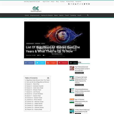 Know The List Of Bigg Boss All Season Winners Pdf