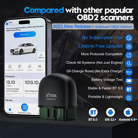 Xtool Advancer Ad20 Pro Wireless Obd2 Scanner Car Diagnostic Tool For Iphone