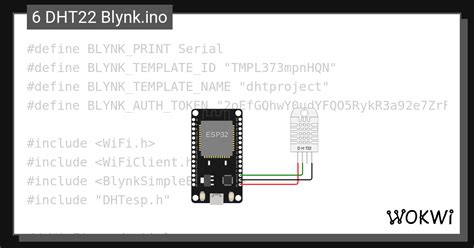 Dht Sensor In Blynk Copy Wokwi ESP STM Arduino Simulator