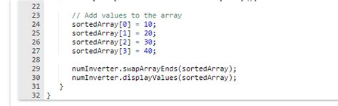 Solved Write A Method Swaparrayends That Swaps The First