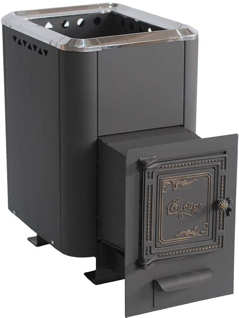 Печь банная чугунная Сибирь 24 Универсальная чугунная дверца конвекционная купить в