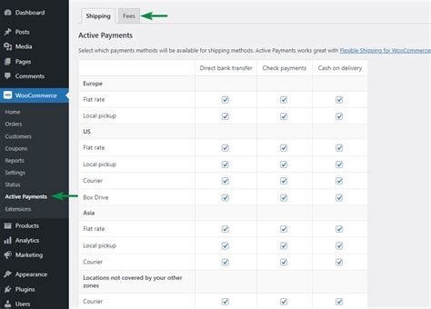 Add Payment Fees In Woocommerce With Active Payments Options