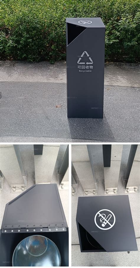 Inphic 戶外垃圾桶 酒店垃圾桶 商場商用分類桶 辦公大廳電梯口垃圾桶 Imwh046104a