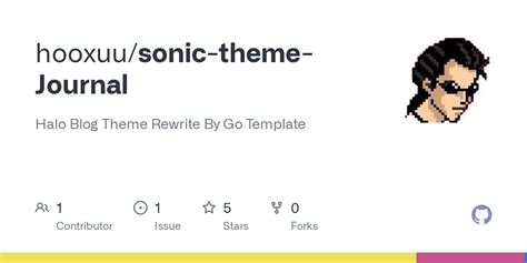 Github Hooxuusonic Theme Journal Halo Blog Theme Rewrite By Go Template