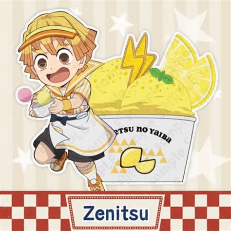 Zenitsu Agatsuma Zenitsu Food Demon Slayer Ice Cream Official Art