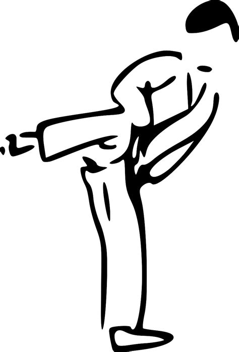 Svg 카라테 전투 복장 발 차기 무료 Svg 이미지 및 아이콘 Svg Silh