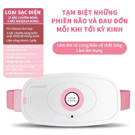 Máy Massage Làm ấm Bụng đai đeo Giảm đau Bụng Kinh Nguyệt Làm ấm Tử