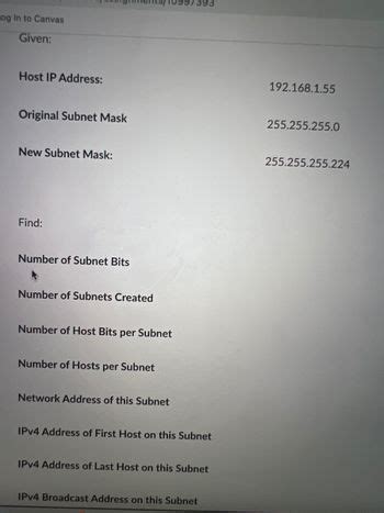 Answered Given Host IP Address Original Subnet Mask New Subnet Mask Find Number Of Subnet