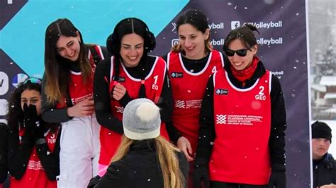 “eu” ს ფრენბურთის გოგონათა გუნდმა ევროპის ჩემპიონატზე თოვლის ფრენბურთში მესამე ადგილი დაიკავა